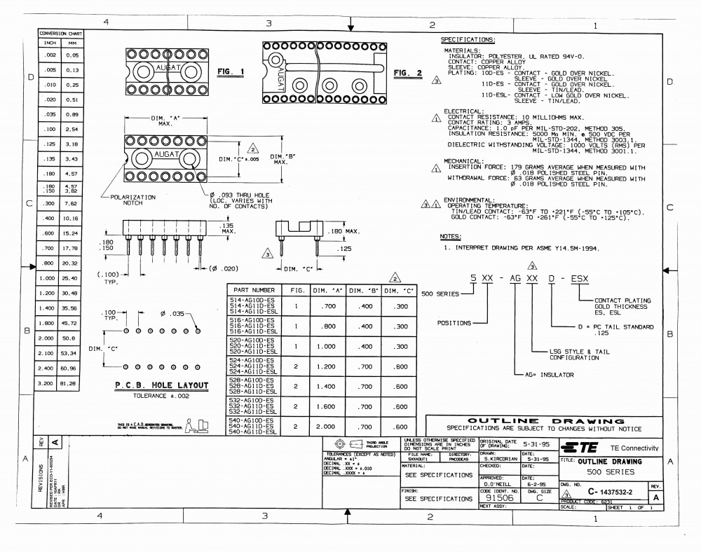 524-AG10D-ES technical document preview