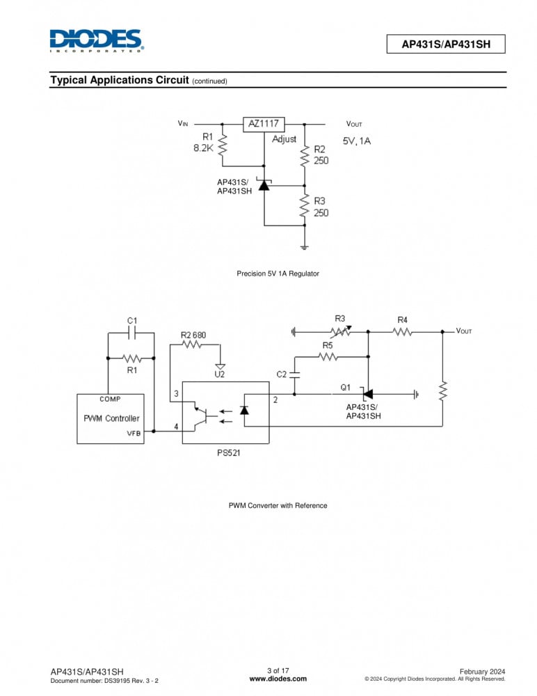 AP431SHBZTR-G1 datasheet page 3