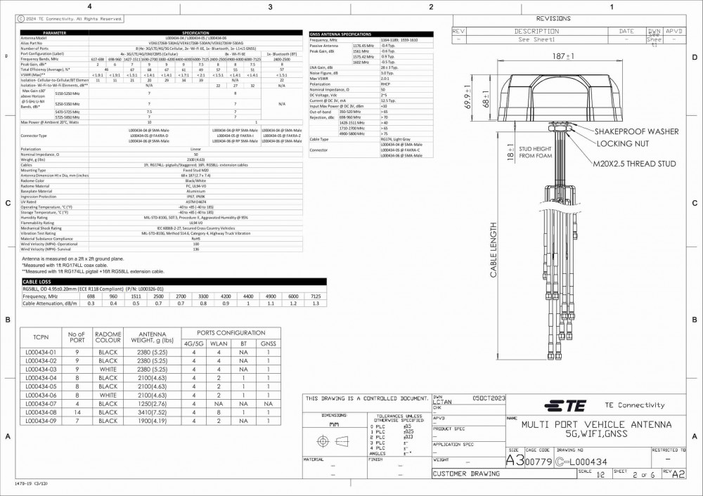 L000434 controlled drawing, sheet 2