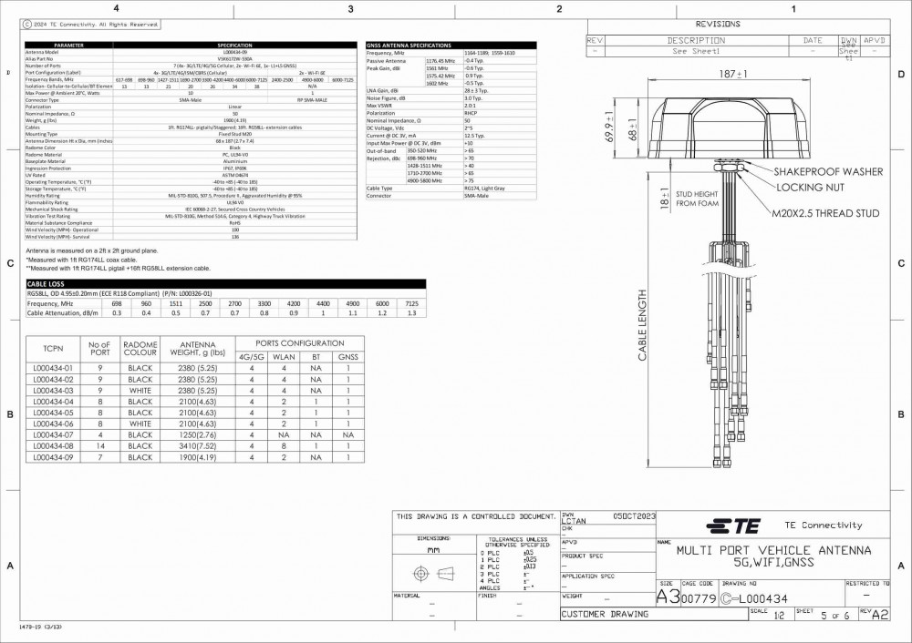 L000434 controlled drawing, sheet 5