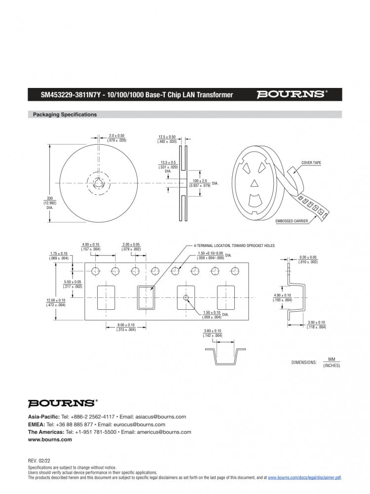 SM453229-381N7Y schematic and pad layout
