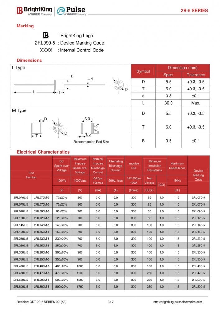 2RL470L-5-K1 datasheet page 2