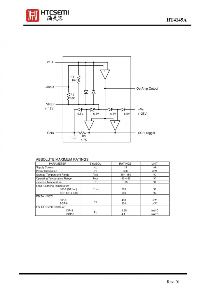 HT4145ARZ datasheet page 2