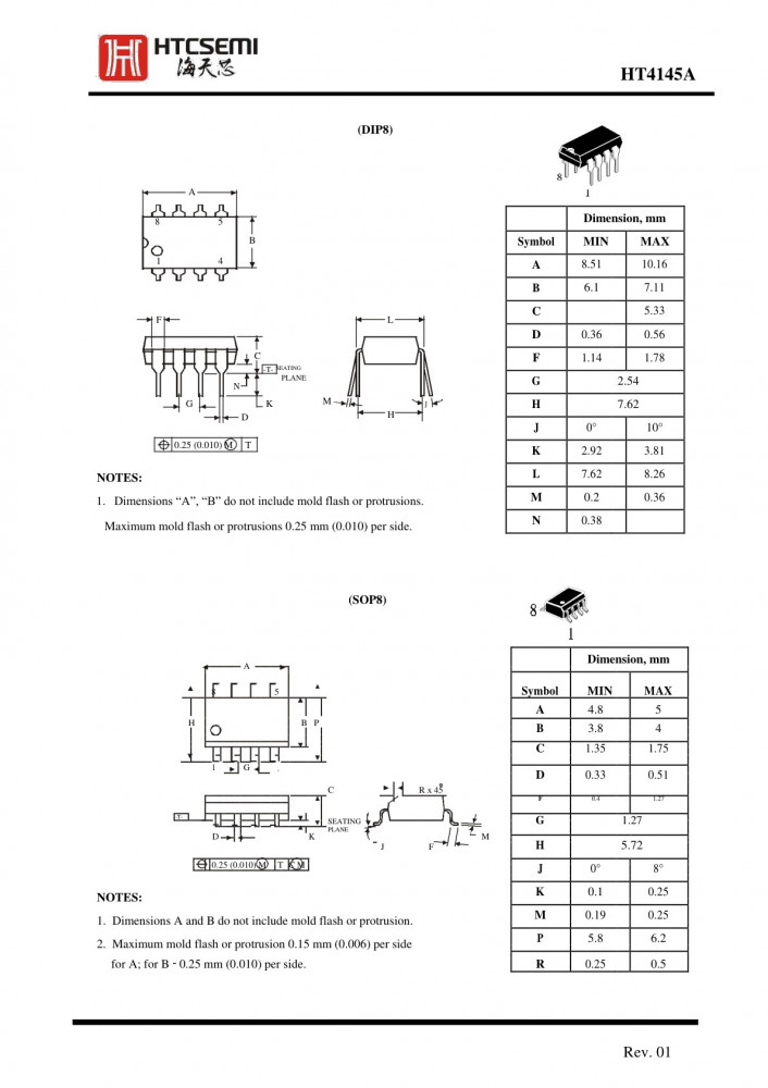 HT4145ARZ datasheet page 7