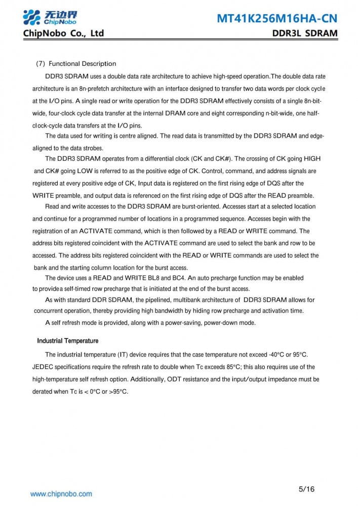MT41K256M16HA-CN datasheet page 5