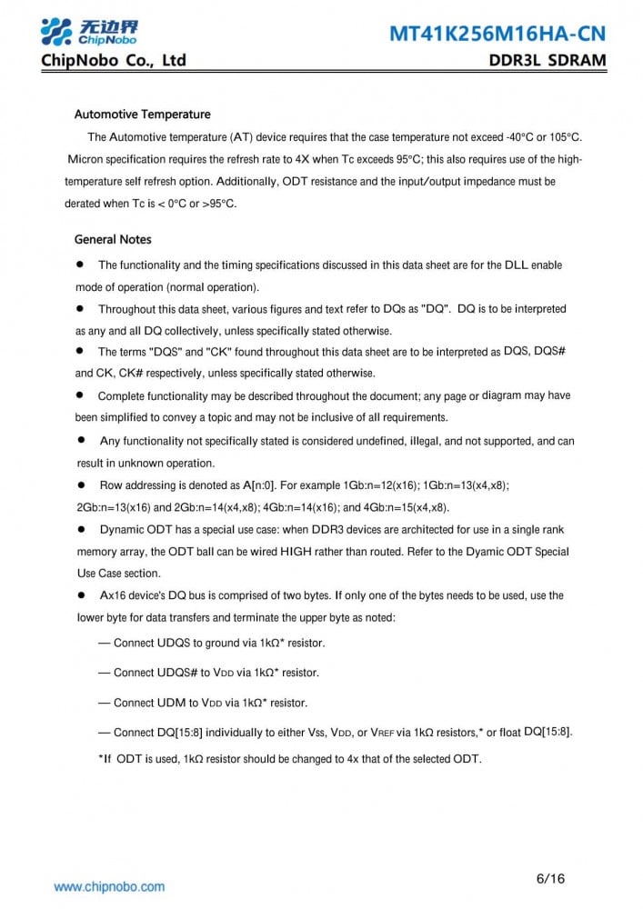 MT41K256M16HA-CN datasheet page 6