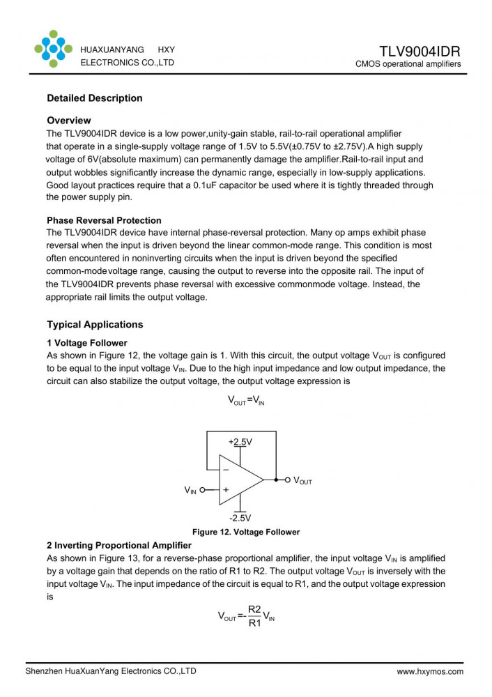 TLV9004IDR-HXY technical document page 8