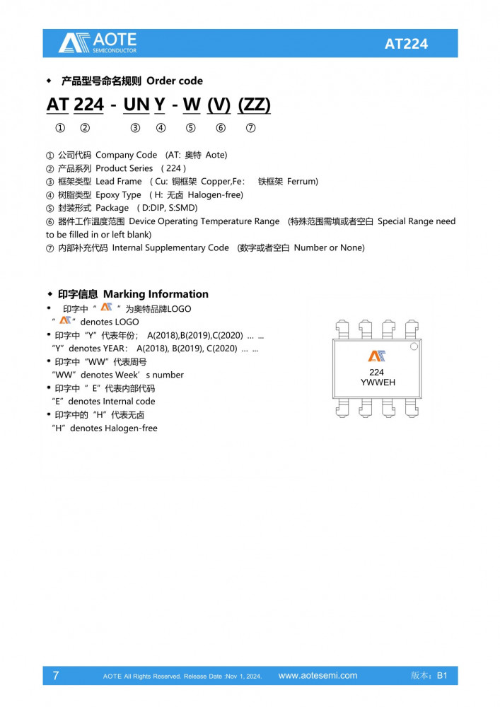 AT224 datasheet page 8
