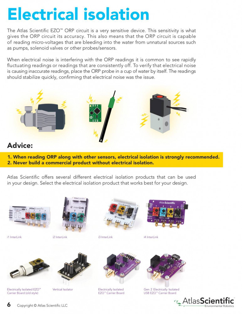 EZO-ORP technical document, page 6