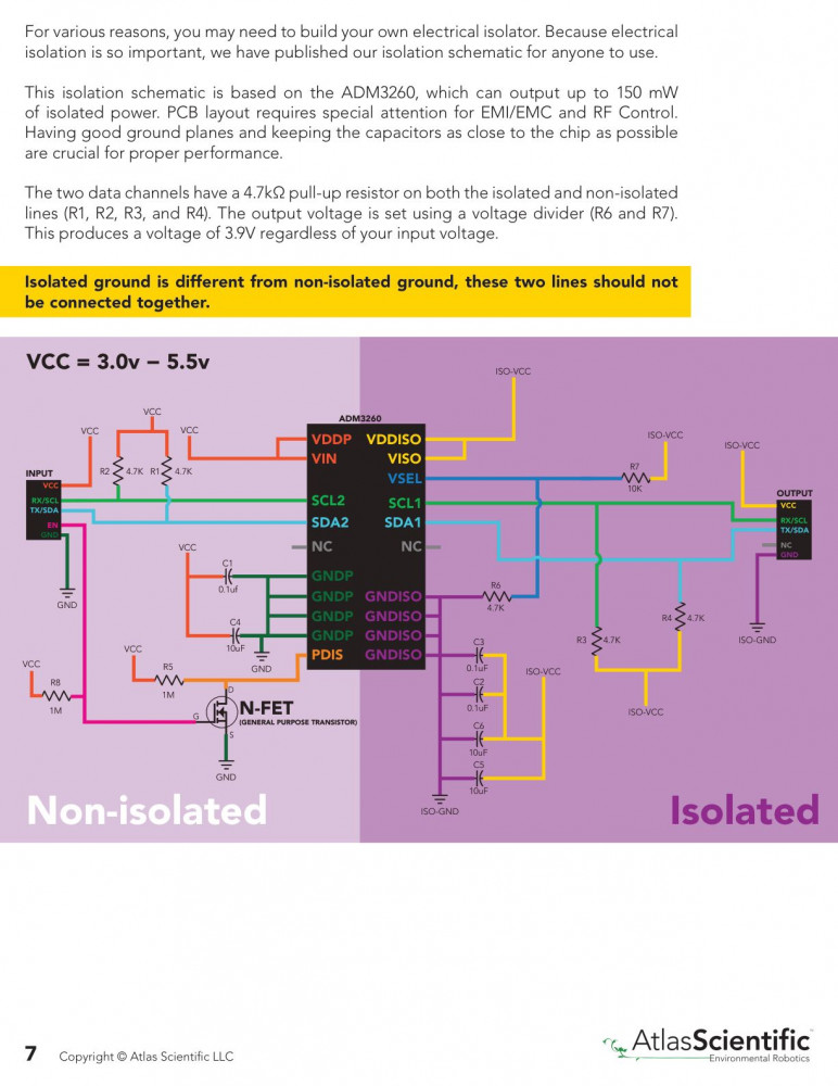 EZO-ORP technical document, page 7