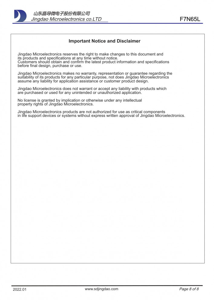 F7N65L datasheet page 8