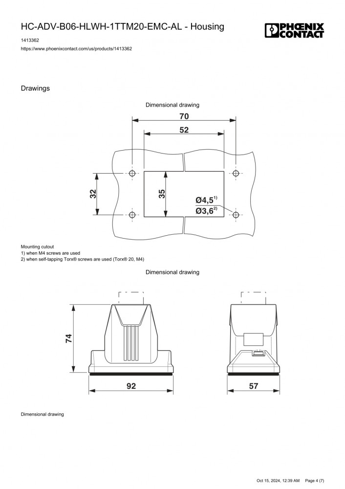Phoenix Contact 1413362 technical document page 4