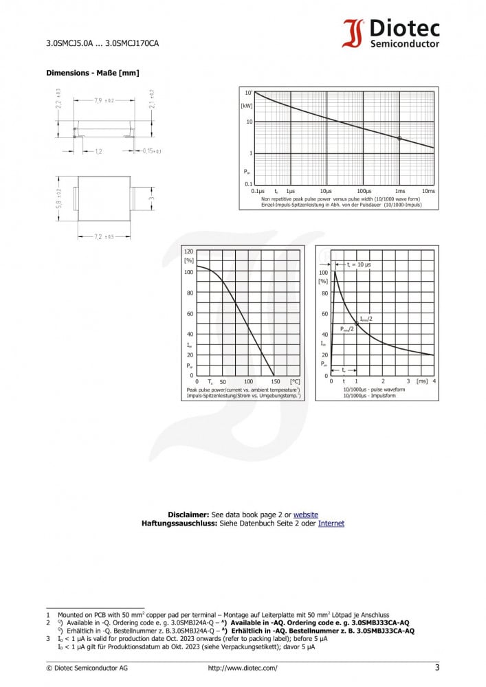 3.0SMCJ series datasheet page 3