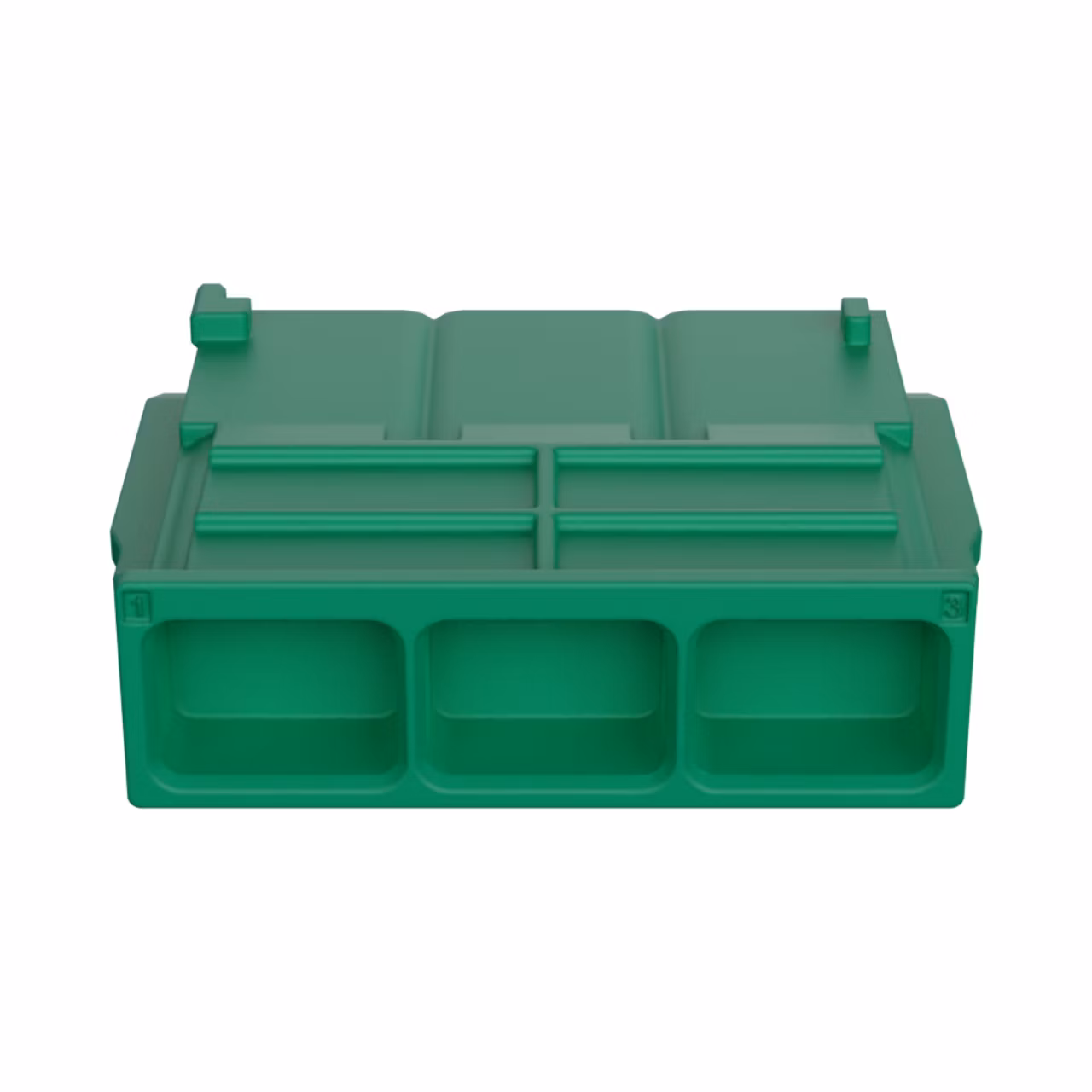 MX-DaSH 6.3/4.8K Terminal Receptacle Cartridge, 3 Circuits, Keying Option E, Green for sale