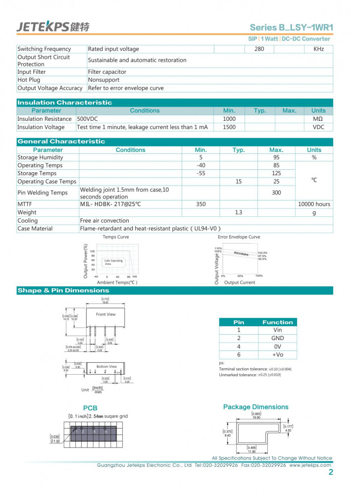 B2409LSY-1WR1 datasheet page 2