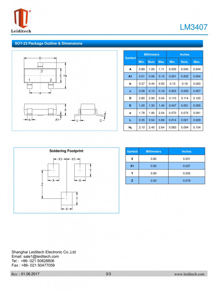 LM3407A datasheet page 3