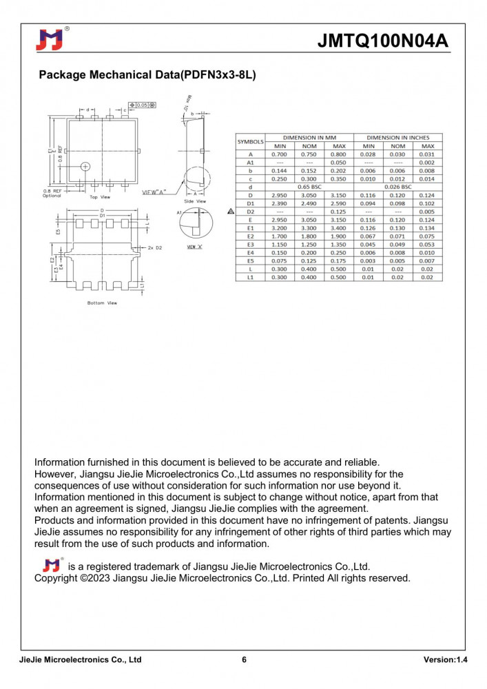 Supplied technical document page 6