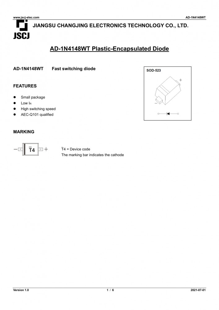 AD-1N4148WT datasheet page 1
