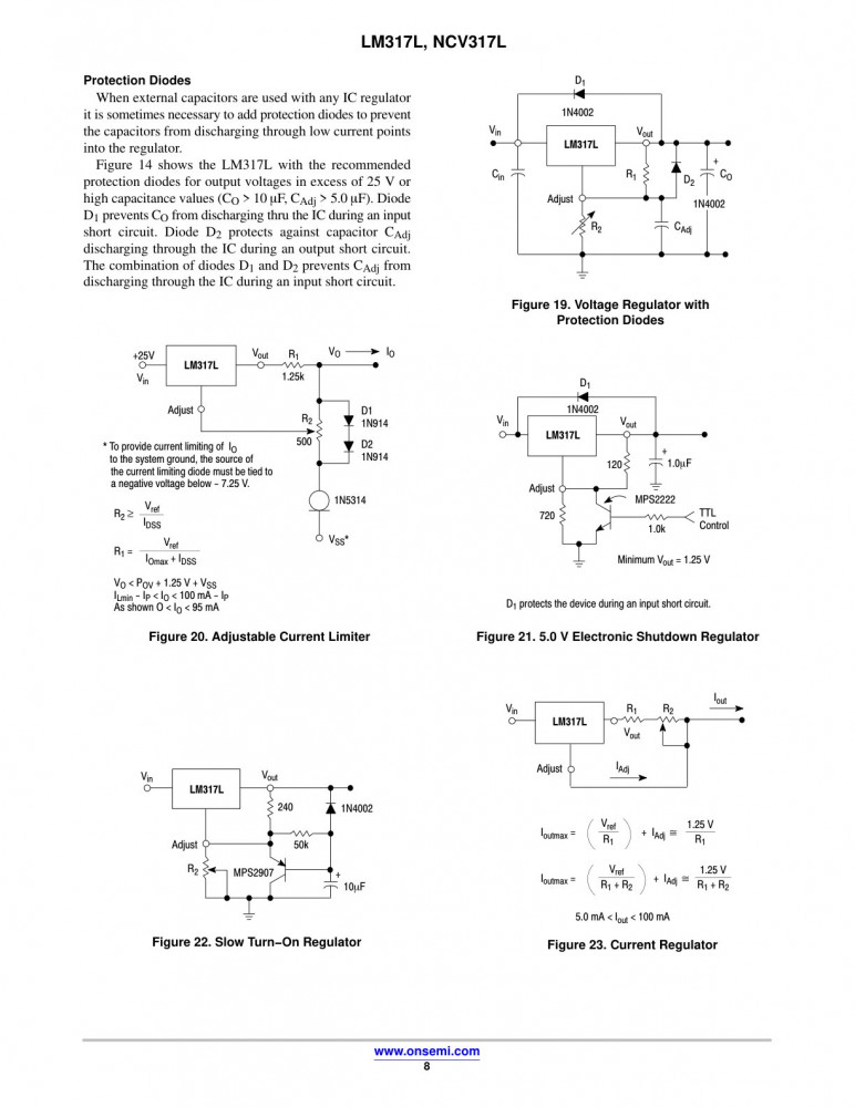 LM317L datasheet page 8