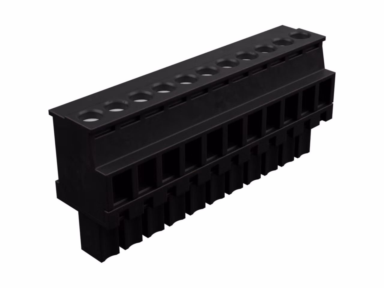 3.81mm Pitch Eurostyle Vertical Plug, with Reverse Imprinting, Rear Wire Entry, Black, 11 Circuits for sale