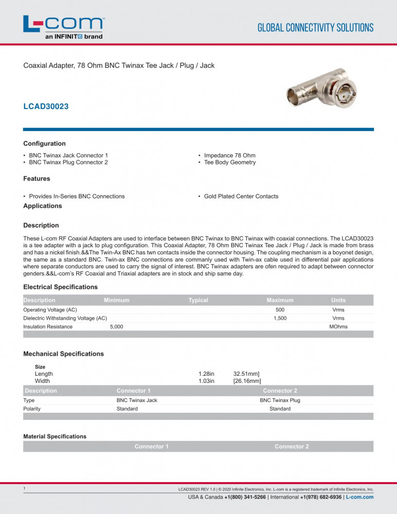 LCAD30023 technical document page 1