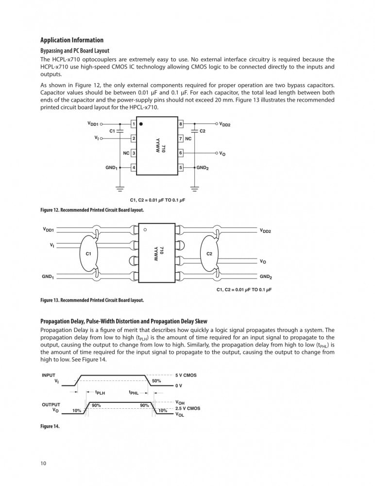HCPL-0710-500E datasheet page 10