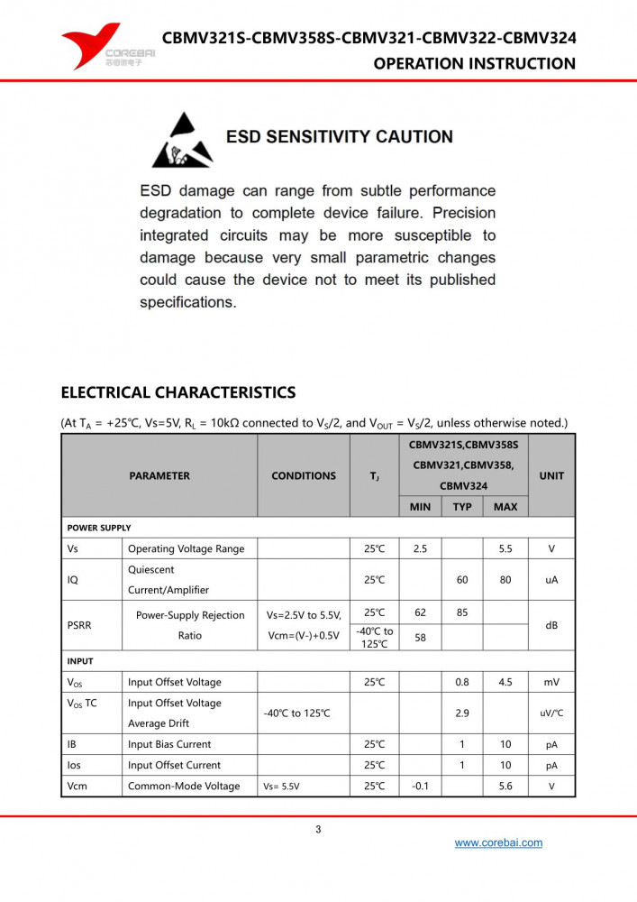 CBMV358AS8 datasheet page 3