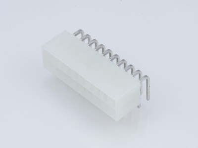 Mini-Fit Jr. Vertical Header, 4.20mm Pitch, Single Row, 5 Circuits, with  Snap-in Plastic Peg PCB Lock, Tin, Natural
