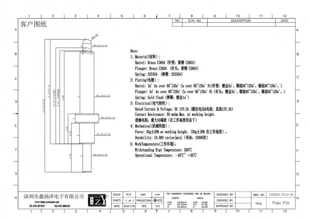 YZP0623-25141-02 drawing page
