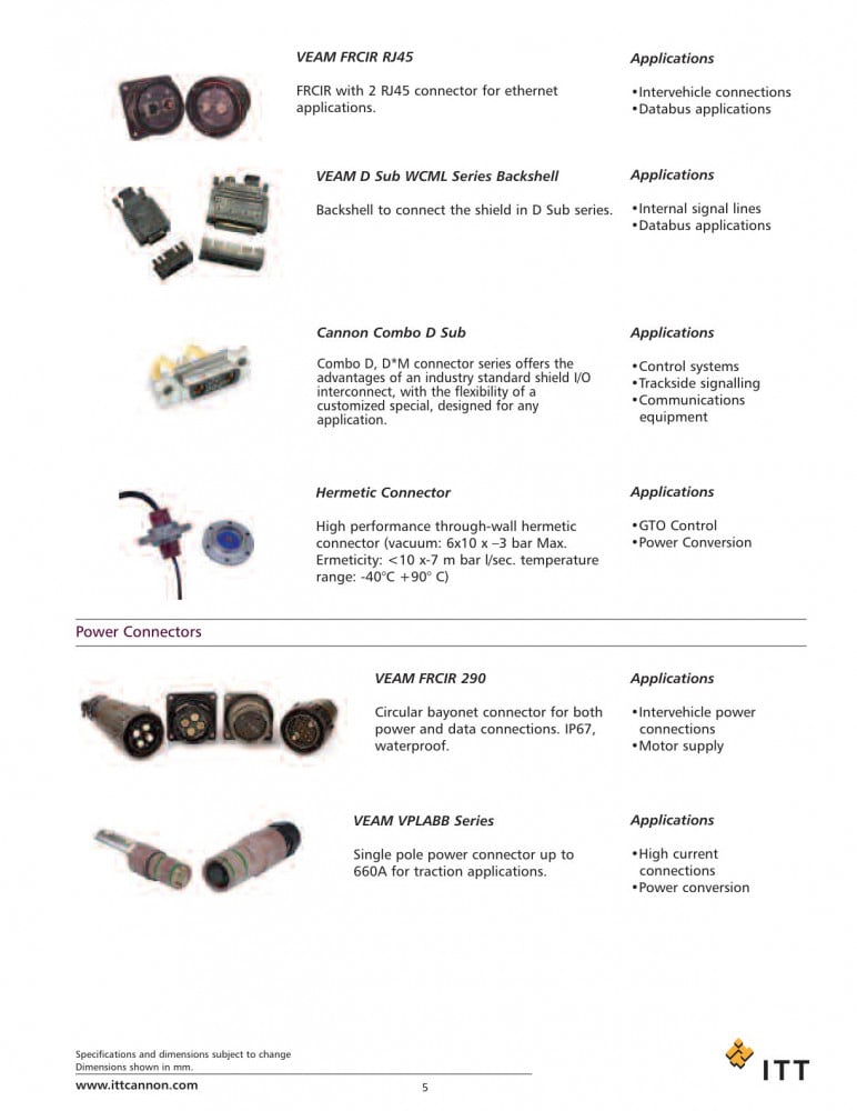 ITT CANNON technical document page 8