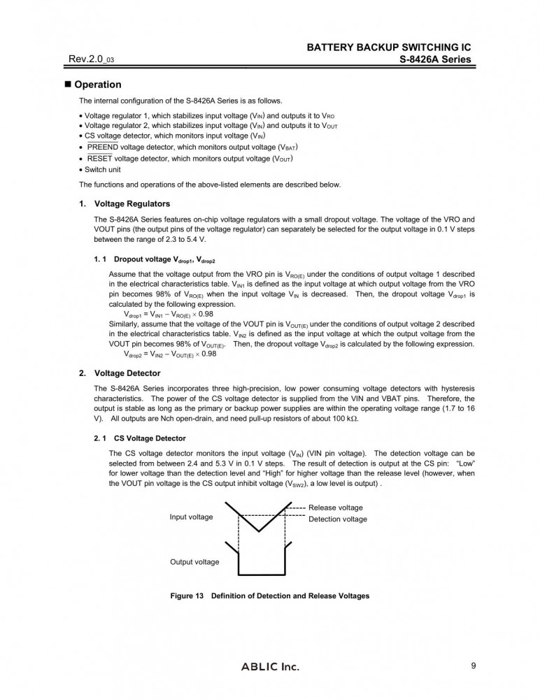 S-8426A datasheet page 9