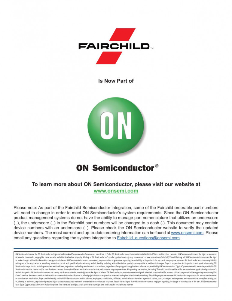 FDB33N25TM datasheet page 1