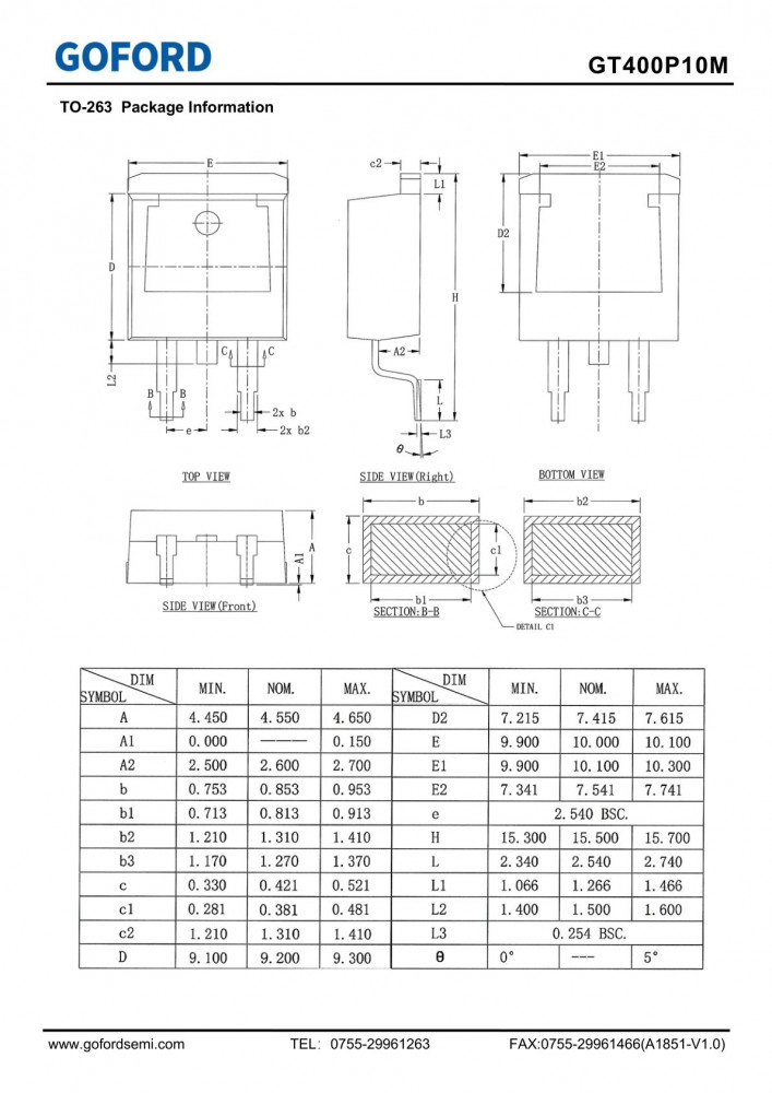 GT400P10M datasheet page 6
