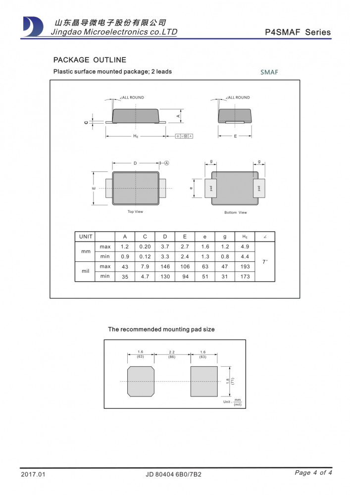 P4SMAF440A datasheet page 4