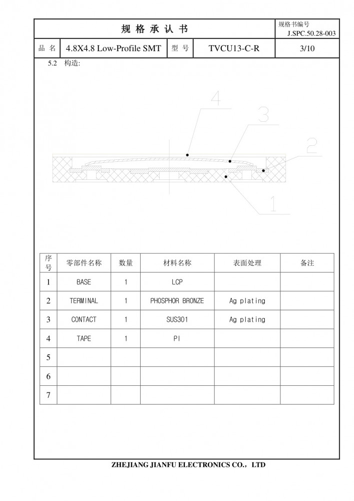 TVCU13-C-R specification approval page 4