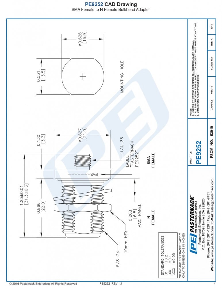 PE9252 technical document page 4