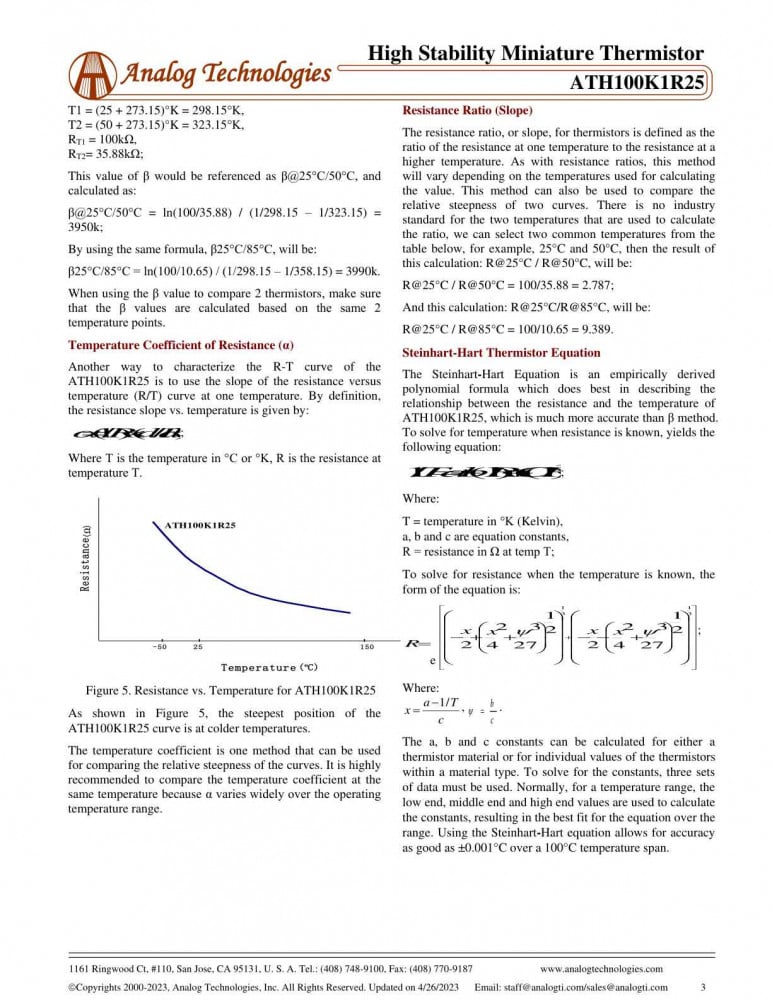 ATH100K1R25 technical document page 3