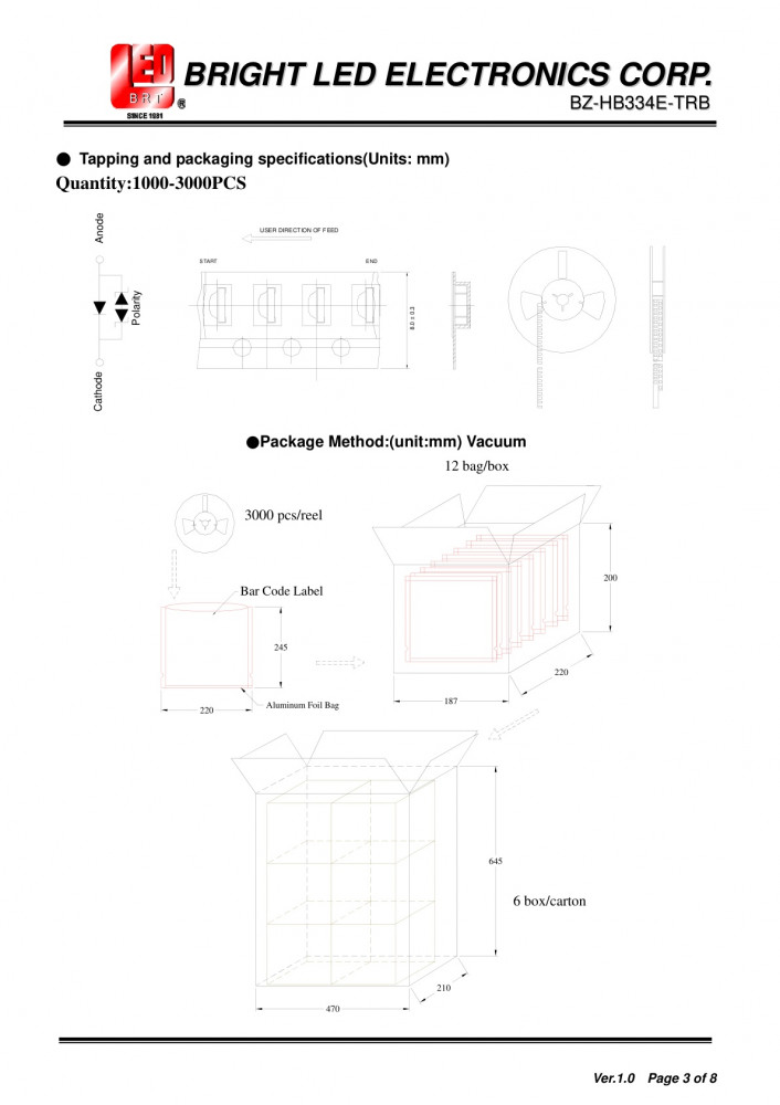 BZ-HB334E-TRB datasheet page 3