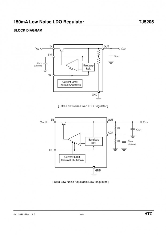 TJ5205 datasheet page 4