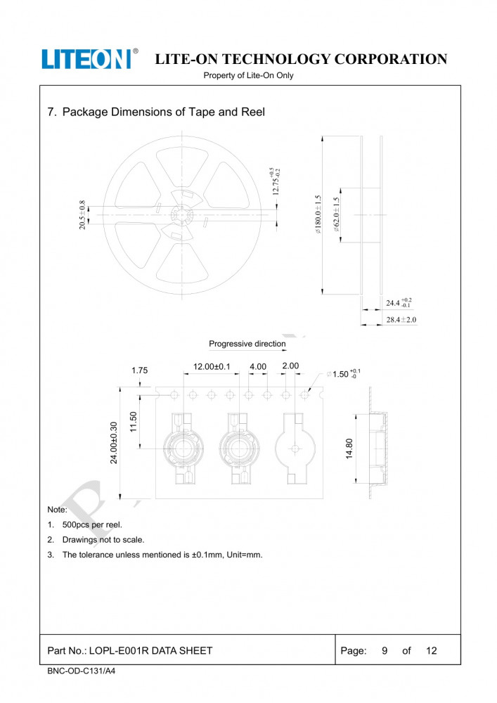 LOPL-E001R datasheet page 9