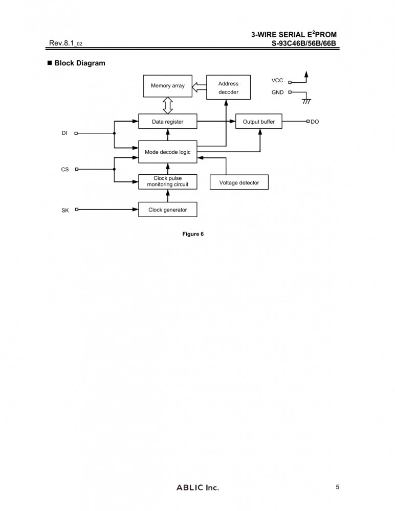 ABLIC S-93C56B datasheet page 5