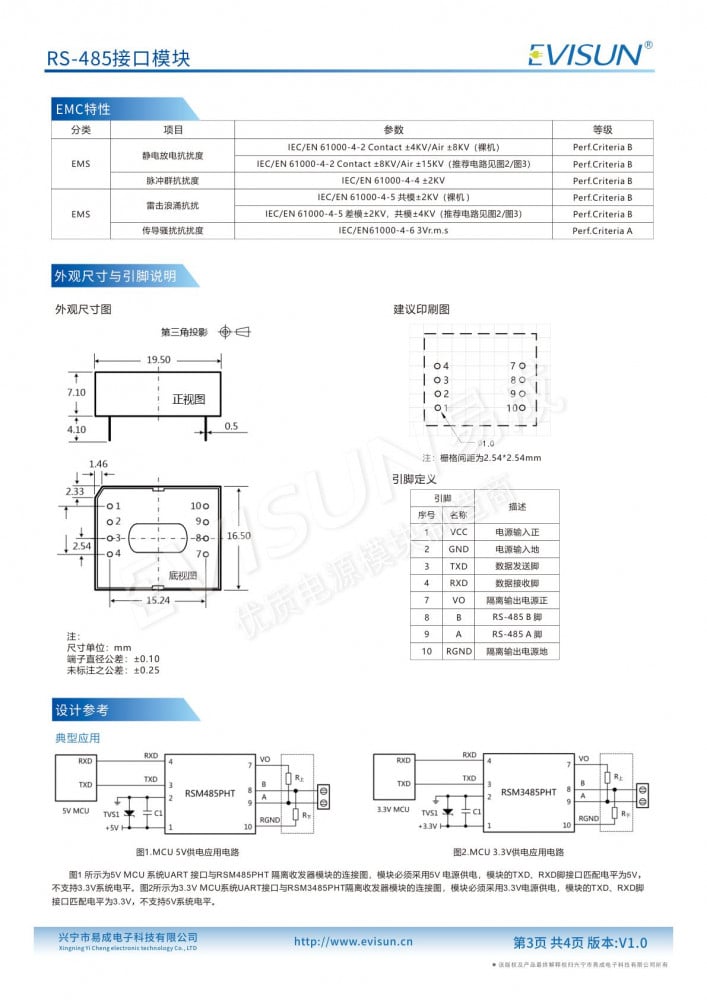 RSM3485PHT datasheet page 3