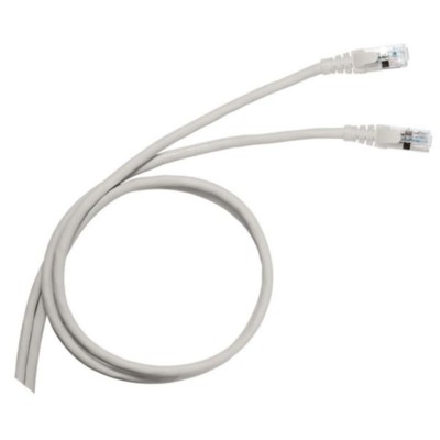 Patch cord RJ45 category 5 U/UTP PVC grey 2m