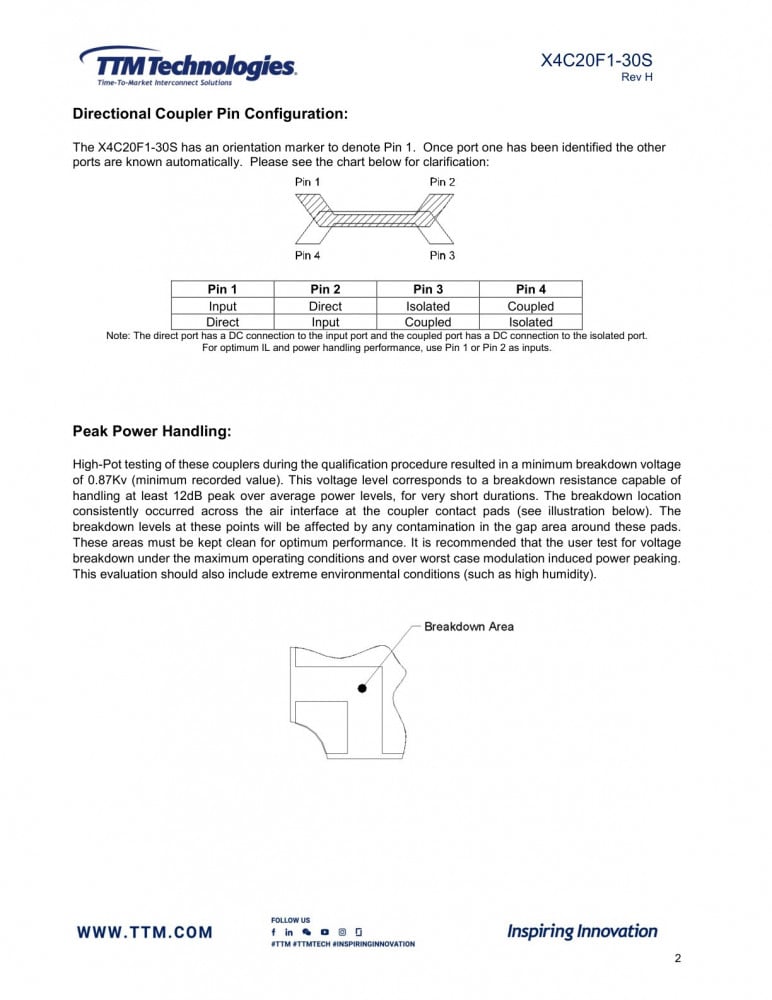 X4C20F1-30S datasheet page 2