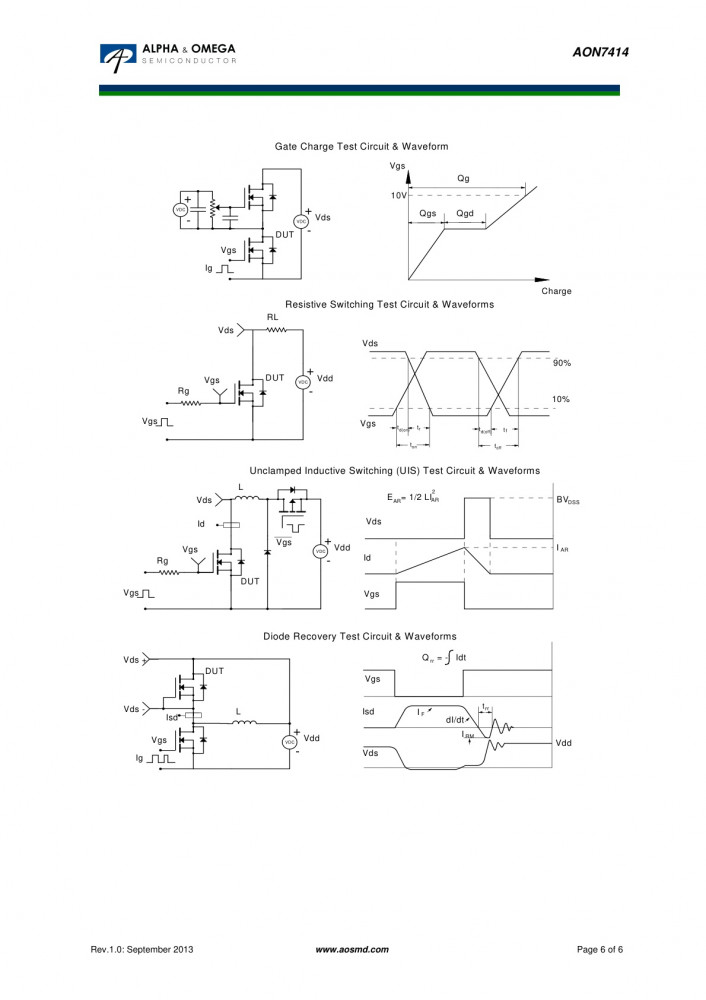 AON7414 datasheet page 6