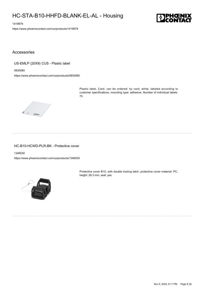Phoenix Contact 1419979 technical document page 8