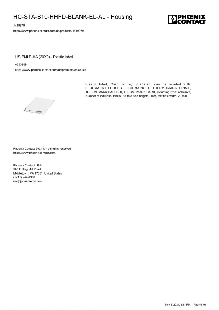 Phoenix Contact 1419979 technical document page 9