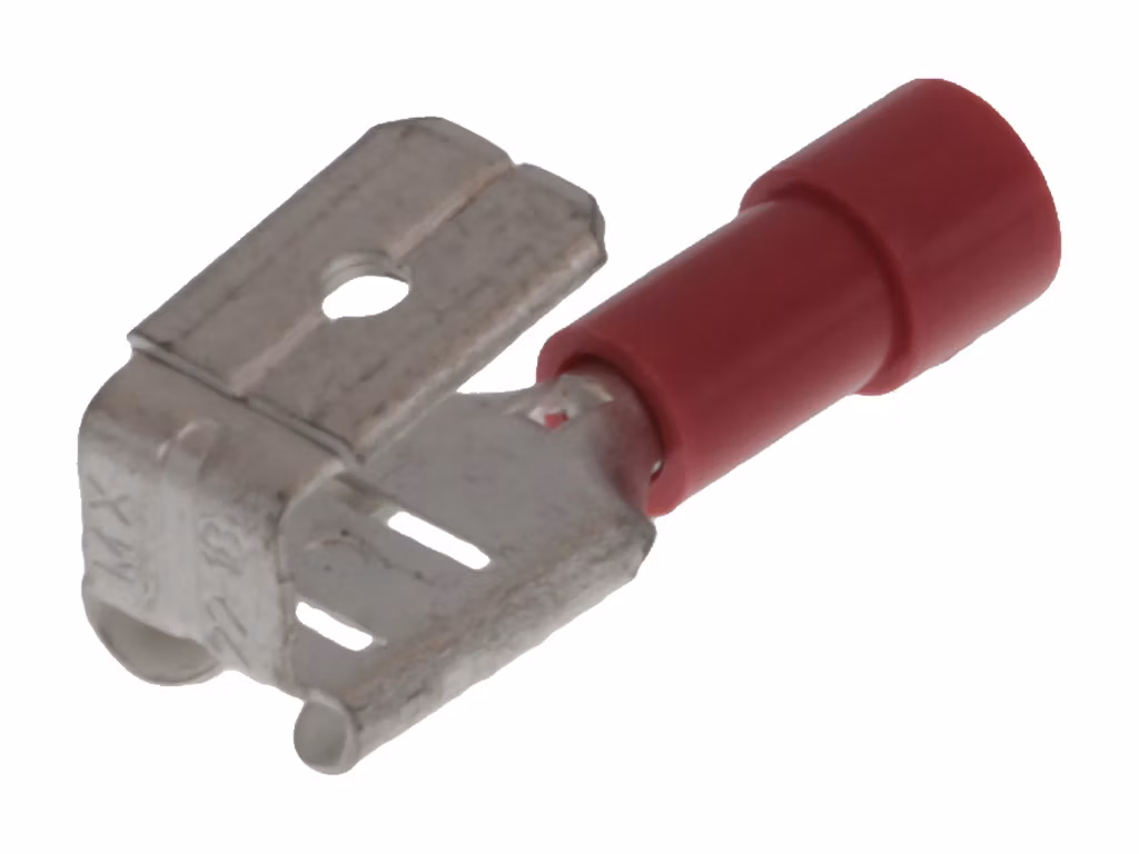 InsulKrimp Piggyback Quick Disconnect, Tab 6.35 x 0.81mm, 22-18 AWG, Red  Insulator, Reel for sale