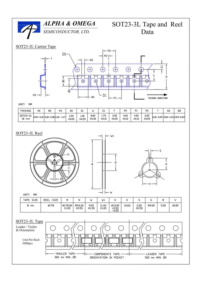 AO3415A datasheet page 8
