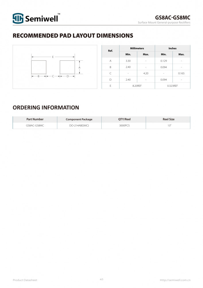 Semiwell GS8DC datasheet page 4